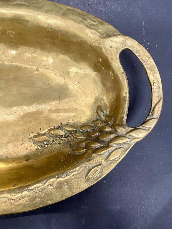 Jugendstil Grosse Schalle aus Messing | Kaufen auf Ricardo