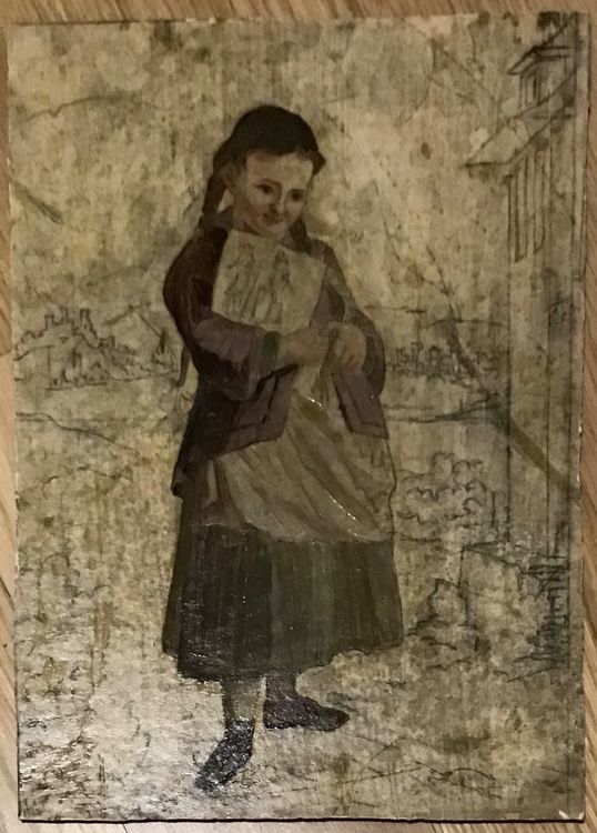 Antike Gemälde von eine Mädchen (Gebraucht) in Root für CHF 20 – mit Lieferung auf Ricardo kaufen