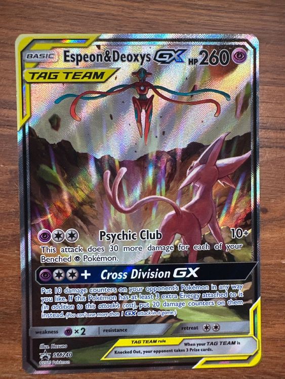 Espeon & Deoxys GX - TAG TEAM - Sun & Moon - SM240 Promo (Gebraucht) in Bäretswil für CHF 35 ...