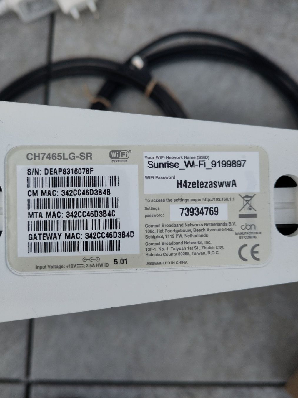 Sunrise Connect Box 1 - WiFi Router (Gebraucht) in Lonay für CHF 8 ...