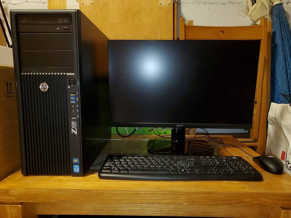 Computer tower HP Z420 e monitor Acer 24" Windows 10 Pro | Kaufen auf ...