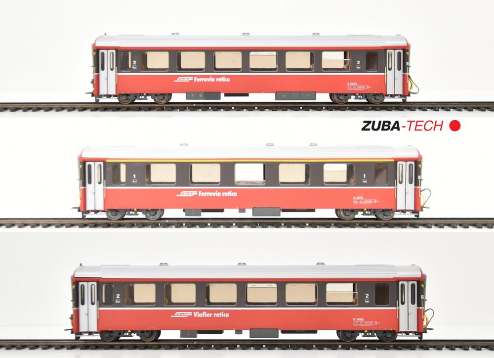 Bemo 3x Personenwagen EW III der RhB, Spur H0m ohne OVP (Gebraucht) in St. Gallen für CHF 57 ...