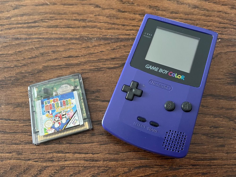 Game Boy Color Lila mit Super Mario Bros. Deluxe! (Gebraucht) in ...