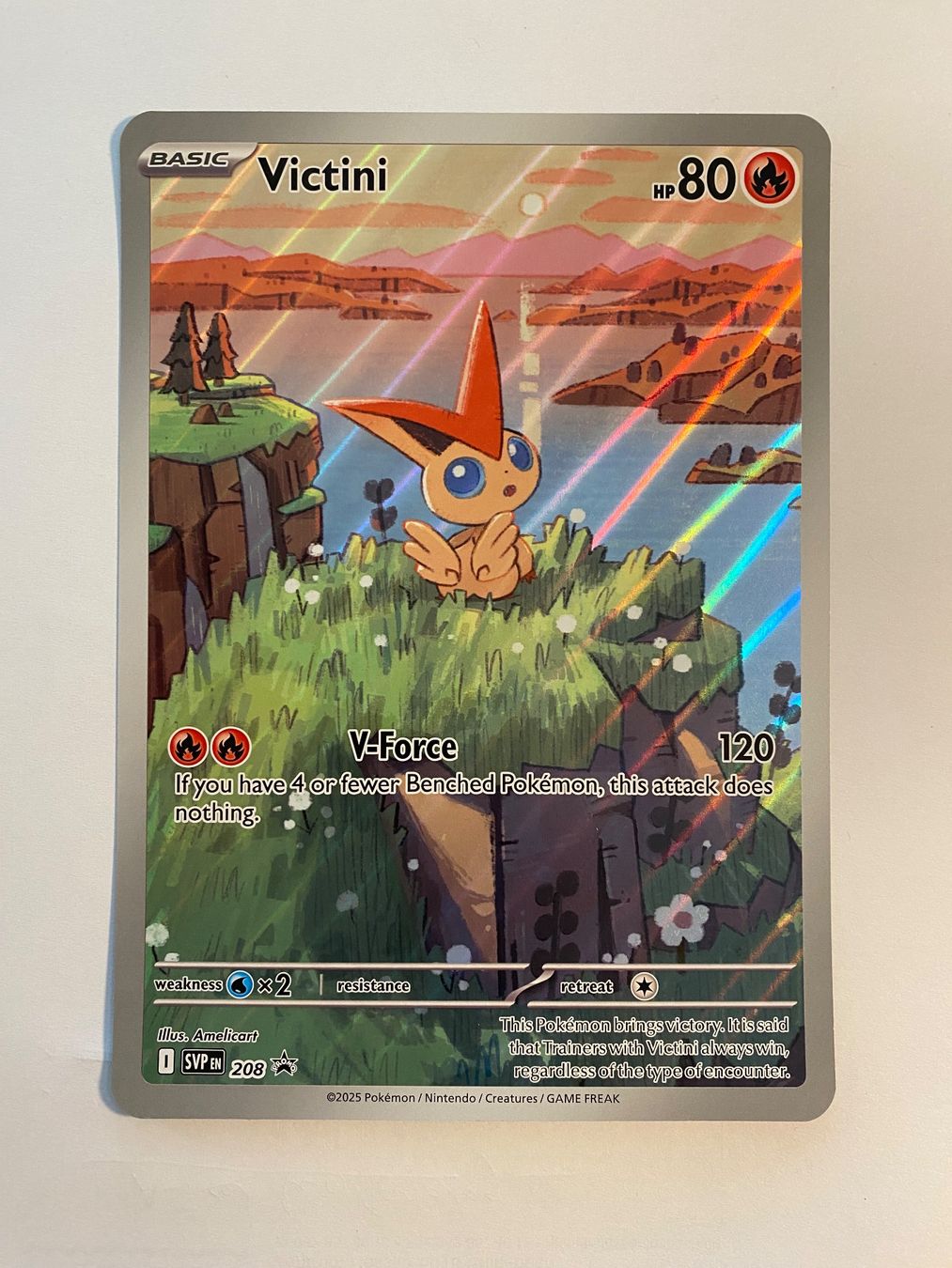 Victini Jumbo Karte Promo - Black Bolt White Flare 2025 (Neu (gemäss ...