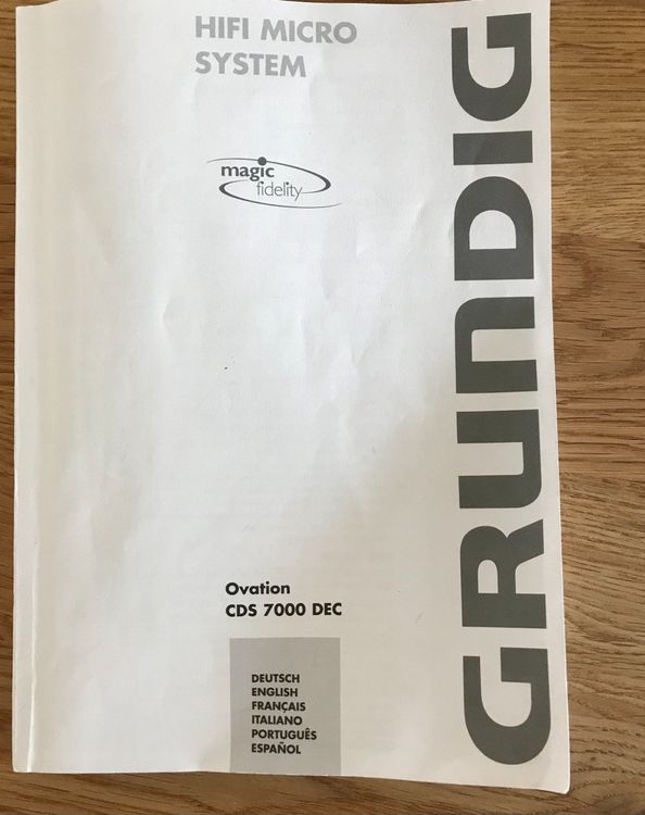 Grundig HIFI Micro System Ovation CDS 7000 DEC (Gebraucht) in für CHF ...
