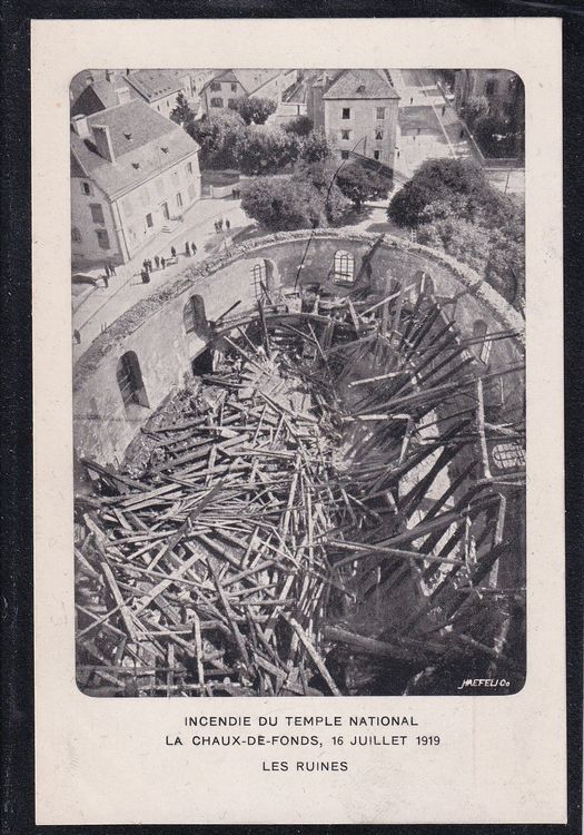 Incendie du Temple National 1919 La Chaux de Fonds (Gebraucht) in Orvin für CHF 2.5 – mit ...