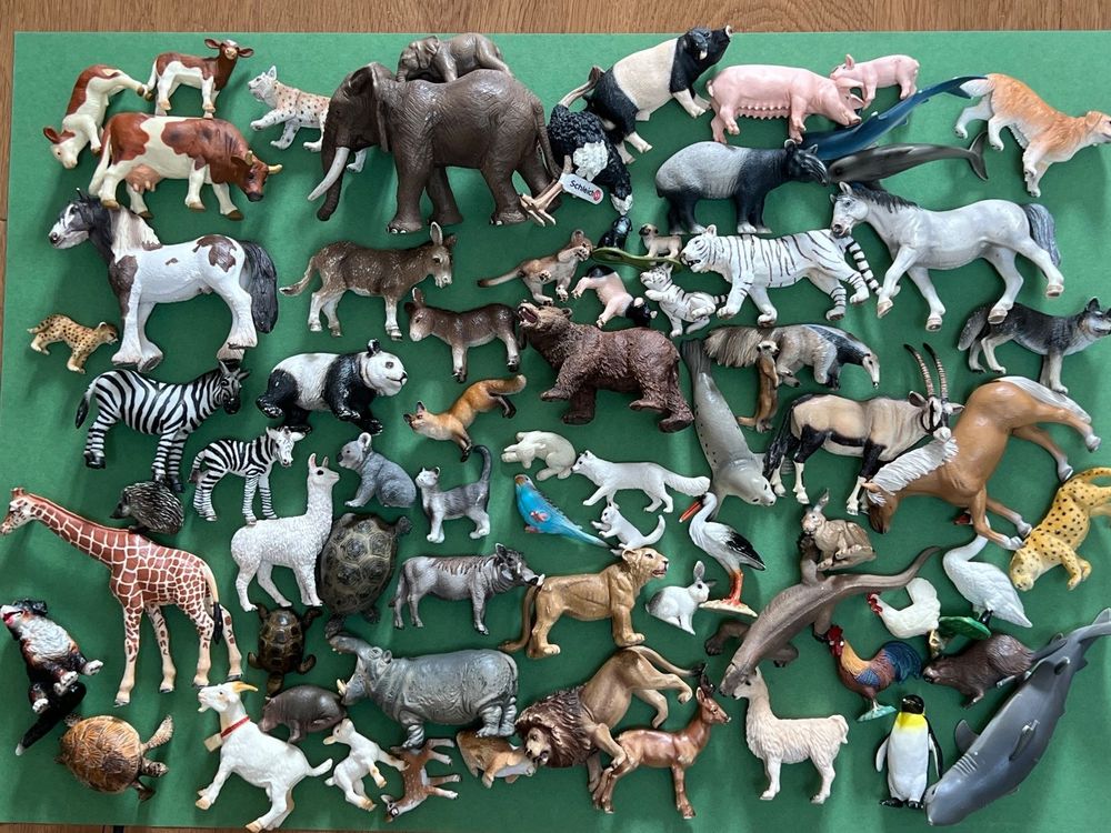 75 Schleich Tiere Bauernhof Zoo Wildtiere | Kaufen auf Ricardo