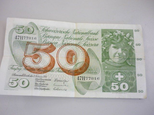 50er Note Banknote Fünfzigernote 50 Franken (Gebraucht) in Belp für CHF ...