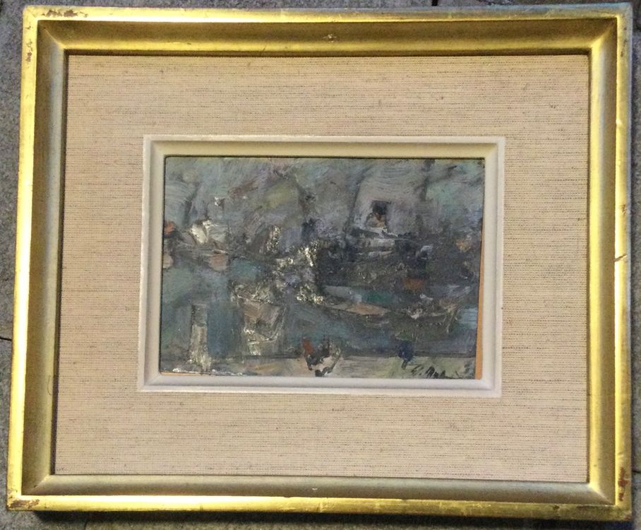 Walter Emil MÜLLER (1896-1983) Hafenszene Gemälde | Kaufen auf Ricardo