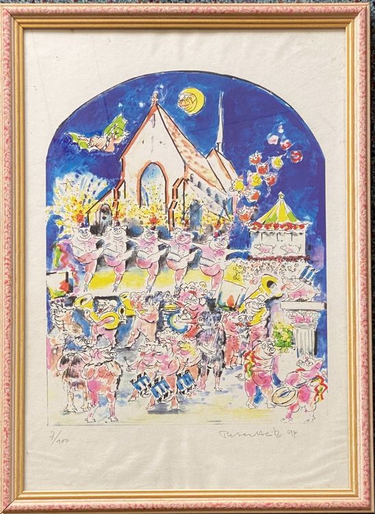 Peter Heinz Lithographie Handsigniert (Gebraucht) in Root für CHF 5 – mit Lieferung auf Ricardo ...