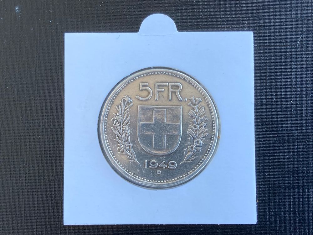 5 Francs Suisses 1949 Monnaie Argent | Kaufen auf Ricardo