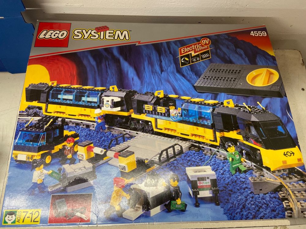 Lego Cargo Railway 9V 4559, Bahnübergang4532, Kranwagen 4552 | Kaufen ...