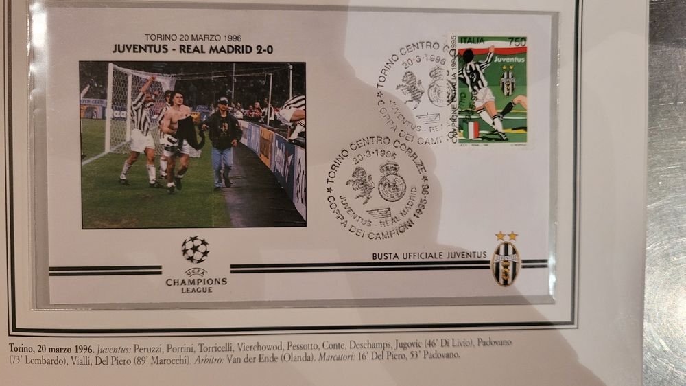 Juventus Turin Briefmarken-Heft Champions League '96 (Gebraucht) in ...
