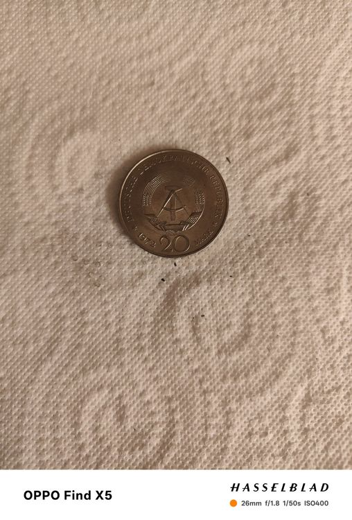 20 Mark DDR 1972, Friedrich Schiller Muenze, Top! (Gebraucht) in ...