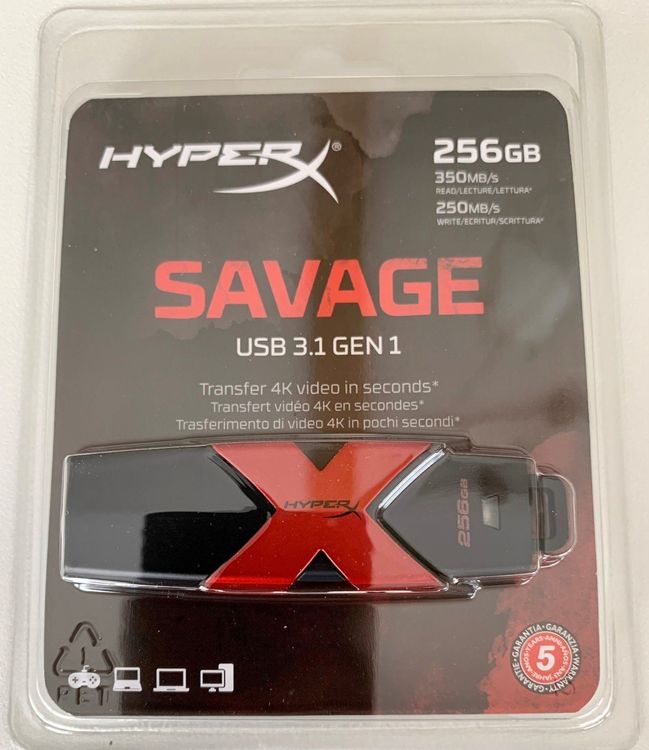 KINGSTON HyperX Savage USB 3.1 - 256GB | Acheter sur Ricardo