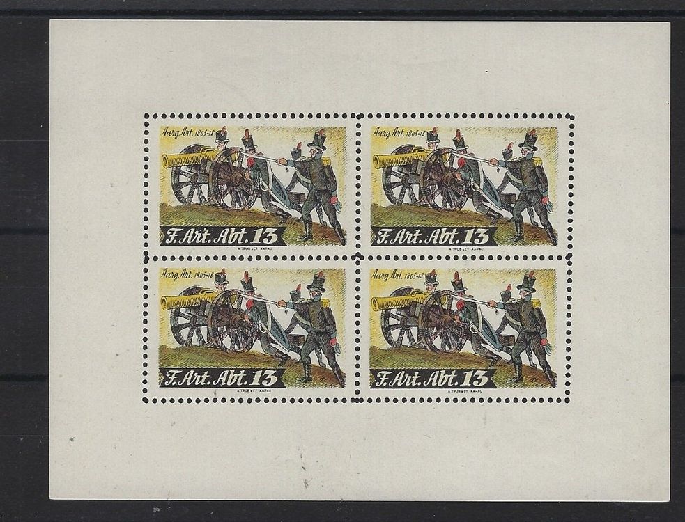 F.Art.Abt. 13 Bögli gezähnt 25.00 Nr. 92/3 postfrisch (Neu (gemäss Beschreibung)) in Zuzwil SG ...