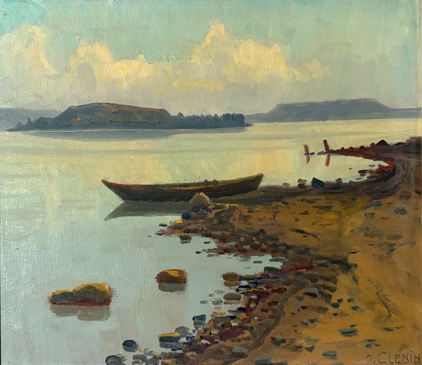 Otto Clenin(1899-1986)-„Am Bielersee mit Petersinsel“ (Gebraucht) in ...
