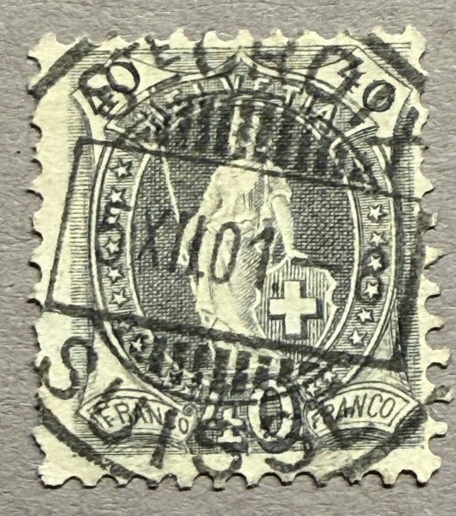 69D Ste Croix der seltene Stempel mit grosser Brücke (Gebraucht) in ...