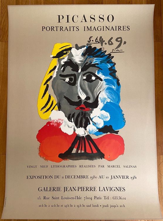 Pablo Picasso Plakat Ausstellung 1980/81 | Kaufen auf Ricardo