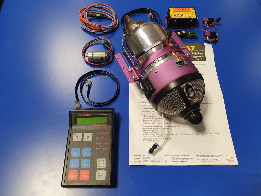 Turbine JetCat P80 mit Kerostart, ab Servicestelle JetCat (Gebraucht ...