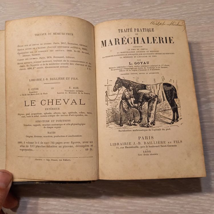 Traité pratique de Maréchalerie - 1890 | Kaufen auf Ricardo