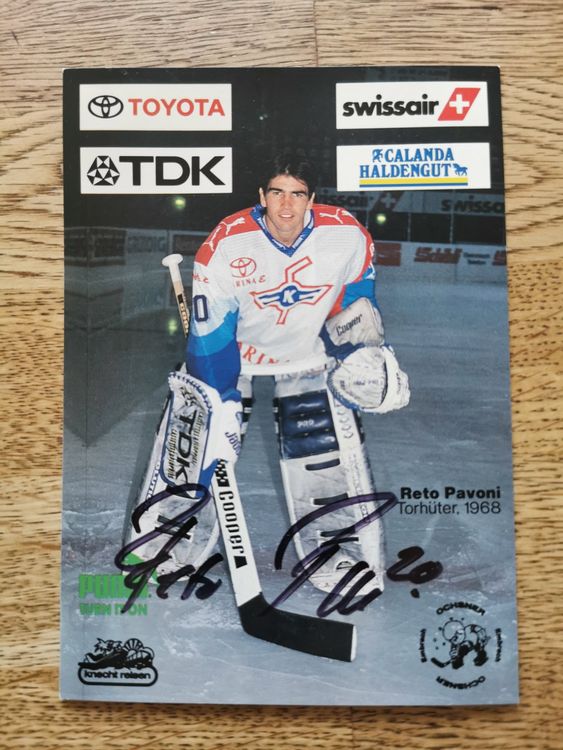 Autogrammkarte des Legendären Reto Pavoni!Original signiert! (Gebraucht ...