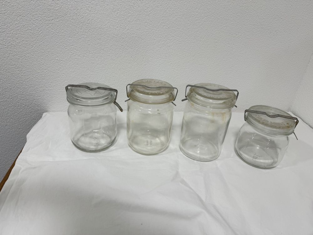 Einmachgläser 4 Stk. für Dekor, Windlicht, Makramee, Vasen (Gebraucht) in Fislisbach für CHF 12 ...