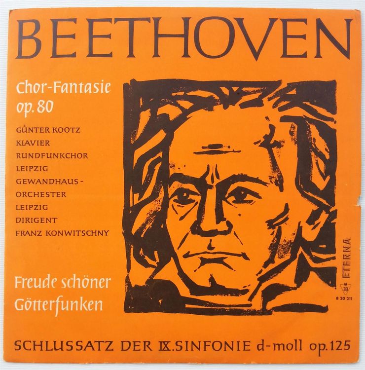 LP Vinyl: Joh. R. Becher – Beethoven, 1962 (Gebraucht) in Oberriet SG für CHF 7 – mit Lieferung ...