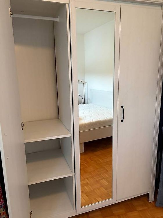 IKEA Brusali Kleiderschrank mit Spiegel, 130x55x190 cm (Gebraucht) in ...