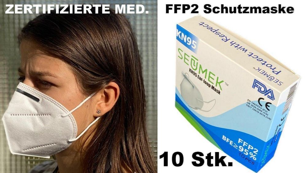 KN95 Zertifizierte Atemschutzmaske, FFP2 | Kaufen auf Ricardo