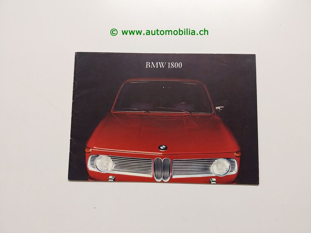 BMW 1800 (Neue Klasse) 1965/08 Prospekt deutsch (Gebraucht) in Weingarten-Kalth für CHF 23 – mit ...