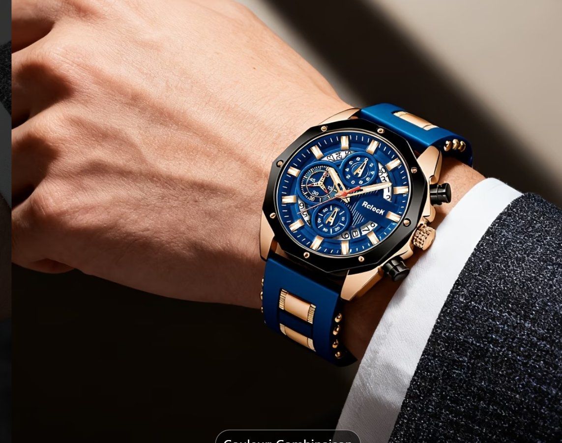 Montre homme chronographe, très élégante. (Neuf avec emballage d ...