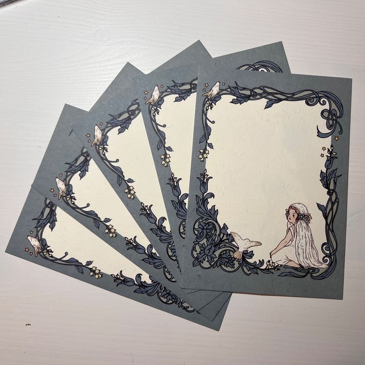 5 Karten mit süssem Motiv Grösse A6 (Neu (gemäss Beschreibung)) in Buchrain für CHF 2.5 – mit ...