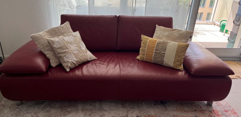 Sofa & Hocker Leder (Gebraucht) in Sugiez für CHF 320 – nur Abholung ...