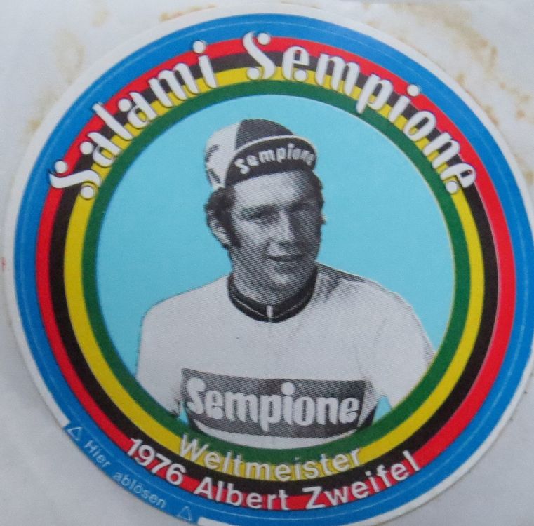 Alter Sticker Albert Zweifel 1976 Radrennfahrer (Neu (gemäss ...