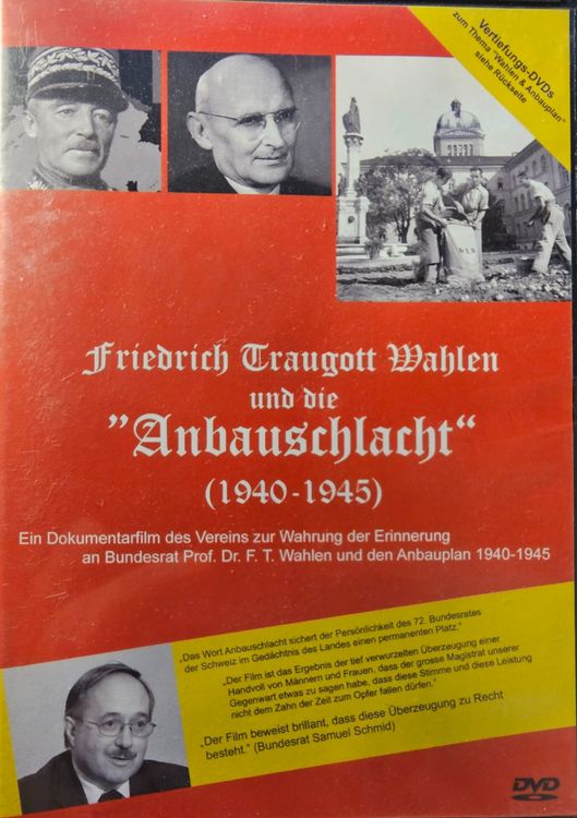 Friedrich Traugott Wahlen und die Anbauschlacht (Gebraucht) in Wahlen b ...