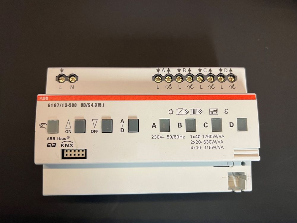 KNX 4xFach Dimmaktor (ABB 6197/13-101-500) (Gebraucht) in Schlieren für CHF 62 – mit Lieferung ...