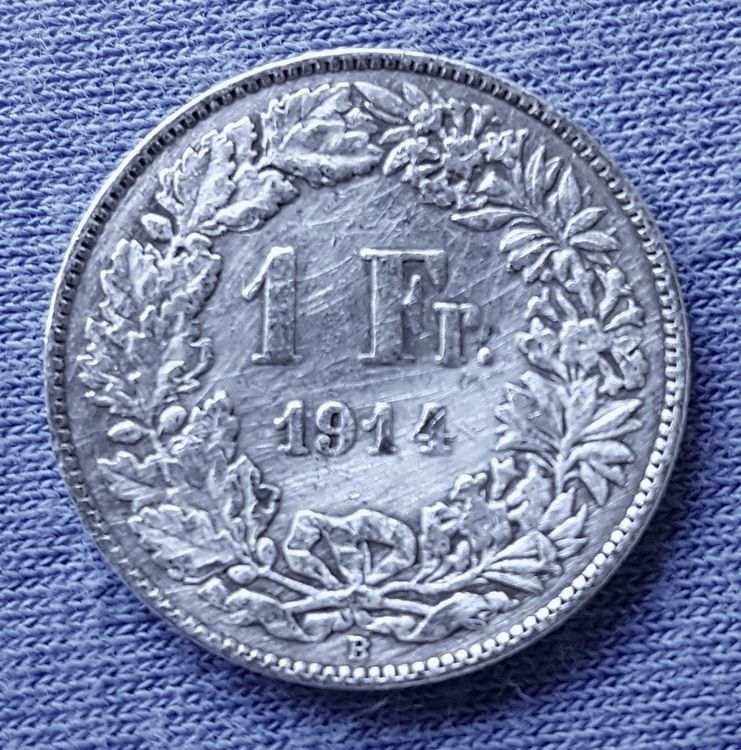 1 Franken 1914 uralte rare Silbermünze ab nur 1 Franken !!! | Kaufen auf Ricardo