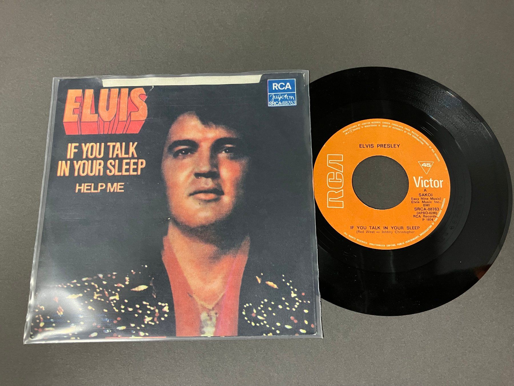 Elvis Presley / Single Help Me / Jugoslawien RAR (Gebraucht) in ...