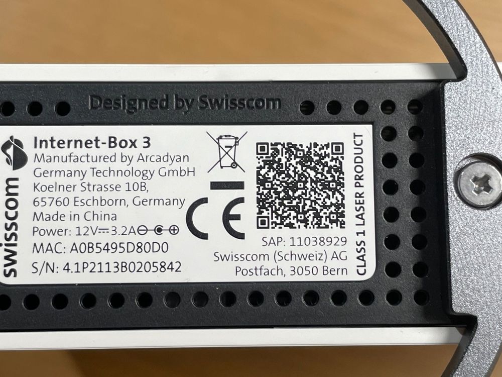 Swisscom Internet und TV Box - WLAN Router & TV für Zuhause. (Gebraucht ...