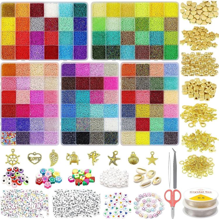 120 Farben 55898 Stück Perlen Set, 2mm (Neu und originalverpackt) in ...