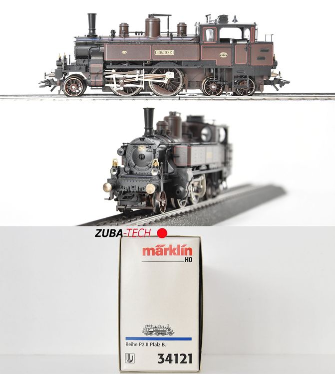 Märklin 34121 Dampflok Rh P2.II Pfalz B. Delta H0 WS mit OVP (Gebraucht ...