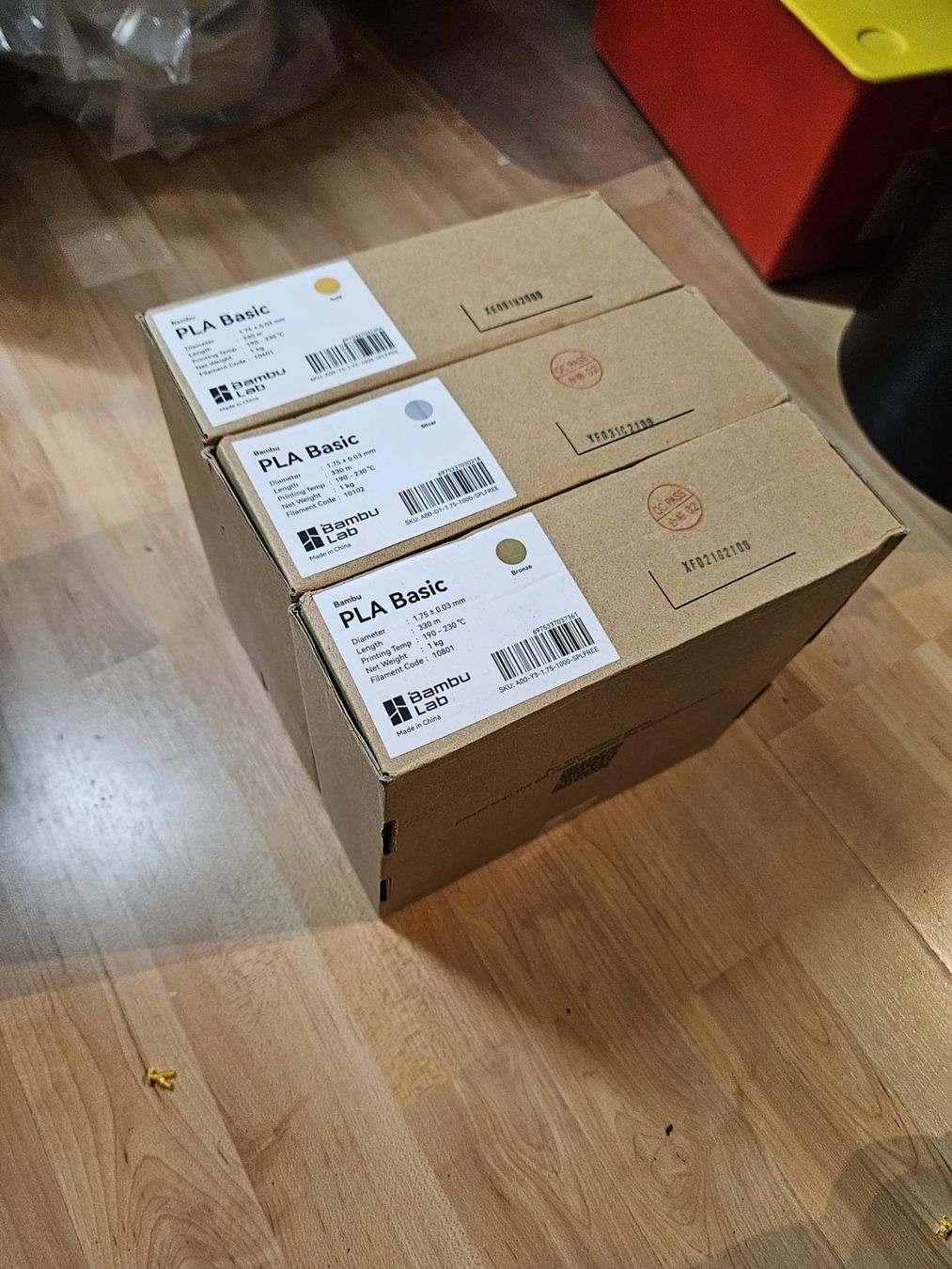 3x Bambu Lab PLA Basic (Gold, Silber & Bronze) (Neu und ...