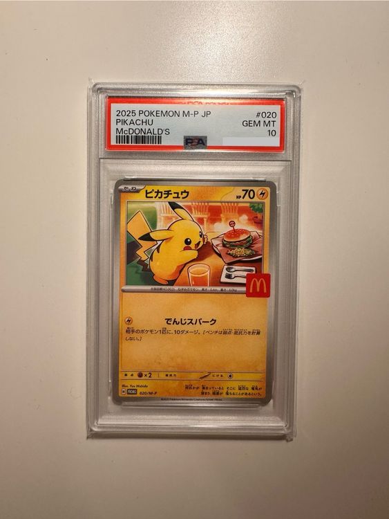 McDonald's Pikachu 2025 Pokemon Card - PSA Gem Mint 10 (Neu und ...