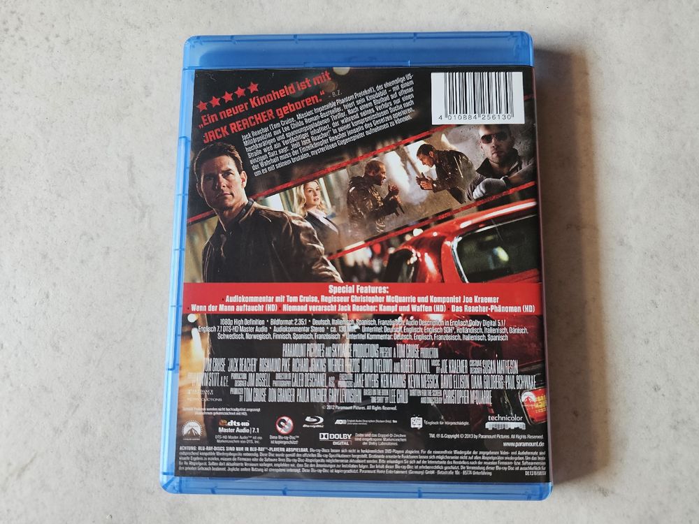 Jack Reacher / Bluray (Gebraucht) in Schneisingen für CHF 2 – mit Lieferung auf Ricardo kaufen