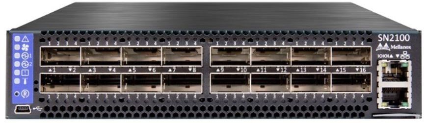 2x Mellanox SN2100 40GbE Switch inkl. Rackmount (Gebraucht) in ...