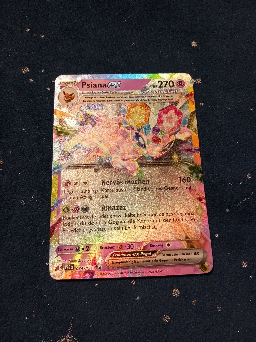 Psiana EX/Espeon EX HOLO Rare (DE) Prismatic Evolution 034 (Neu (gemäss ...