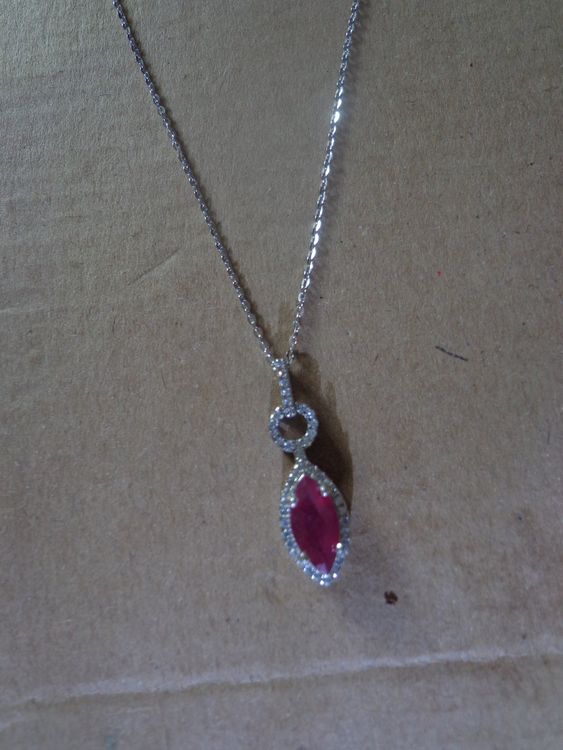 Vrai/echte 15ct Ruby collier/kette | Kaufen auf Ricardo