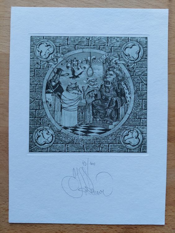 Exlibris Konstantin Kalinovich - Original Kupferstich sign. | Kaufen auf Ricardo