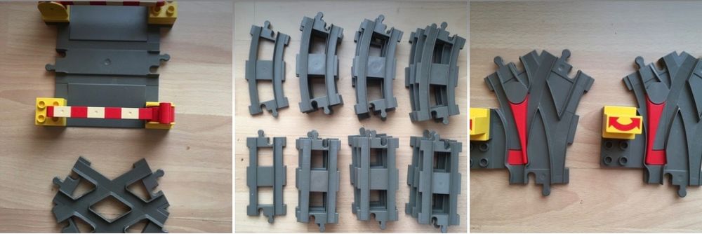 Lego Duplo Set 2737, 2740 u 9146 Eisenbahn Schienen Kreuzung (Gebraucht ...